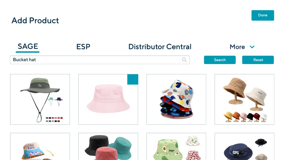 commonsku Product Search | ESP, SAGE & DistributorCentral Integration
